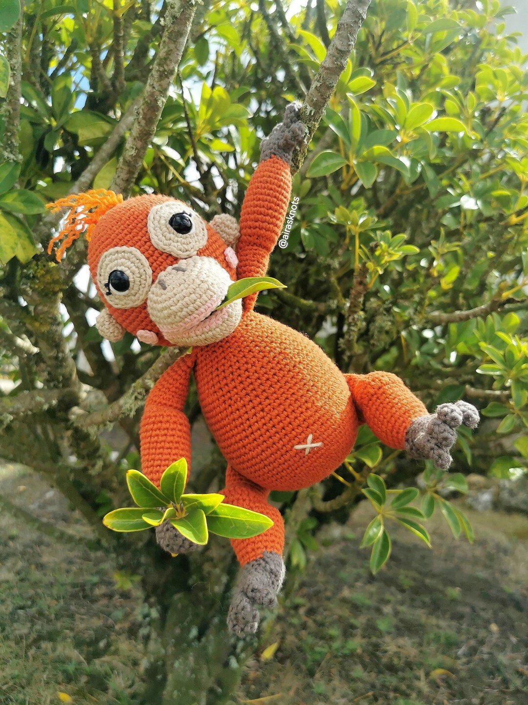 Mina, the Baby Orangutan Amigurumi Pattern - Etsy