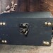 Black Treasure Box-black Box Wooden Box Memory Box Keepsake | Etsy