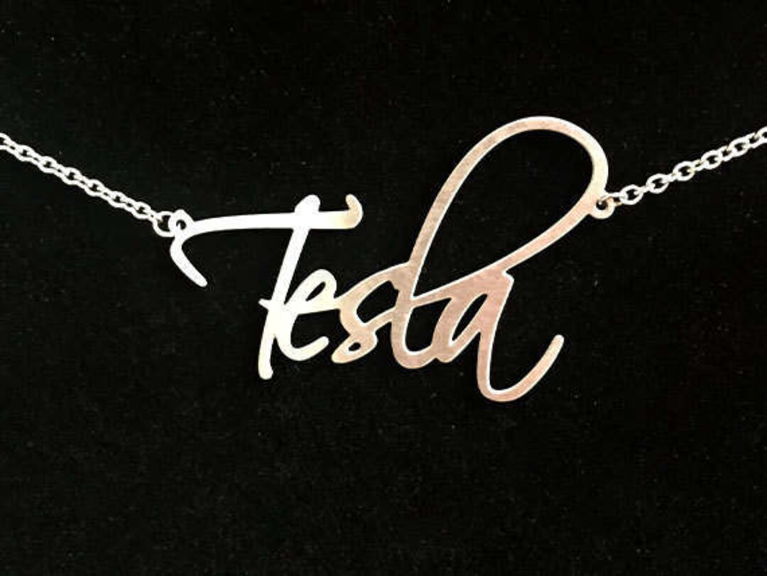 Tesla Stainless Steel Necklace - Etsy