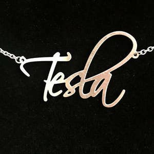 Tesla Stainless Steel Necklace - Etsy
