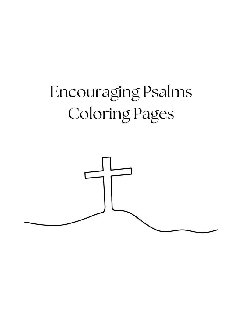 Encouraging Psalms Coloring Pages - Etsy