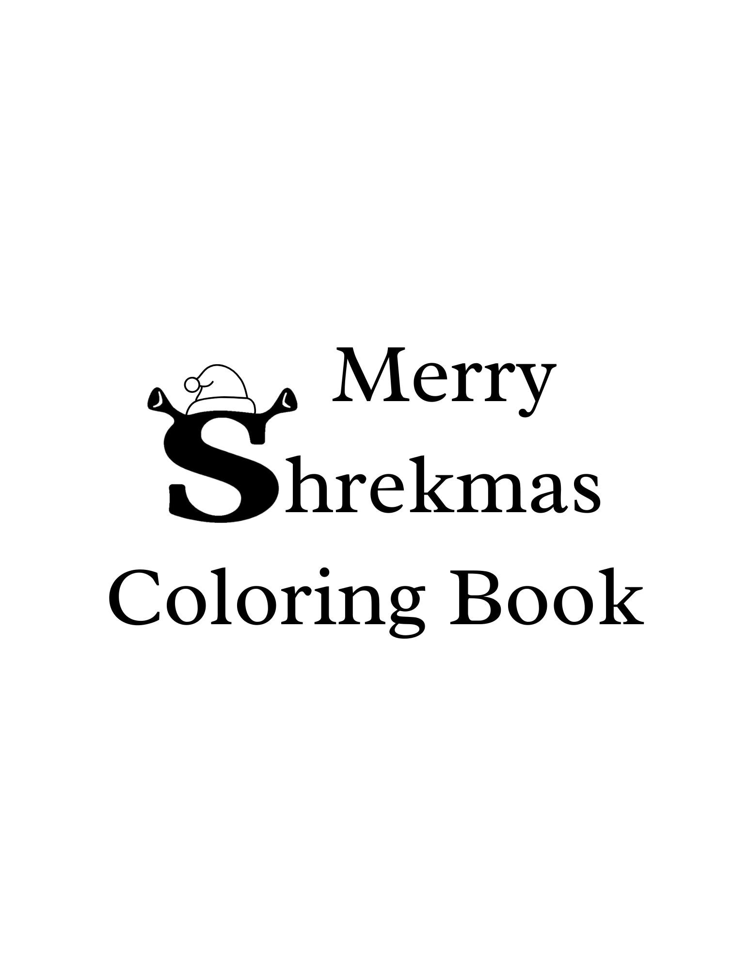 Merry Shrekmas Coloring Book - Etsy
