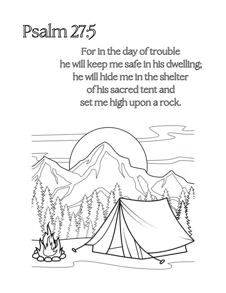 Encouraging Psalms Coloring Pages - Etsy