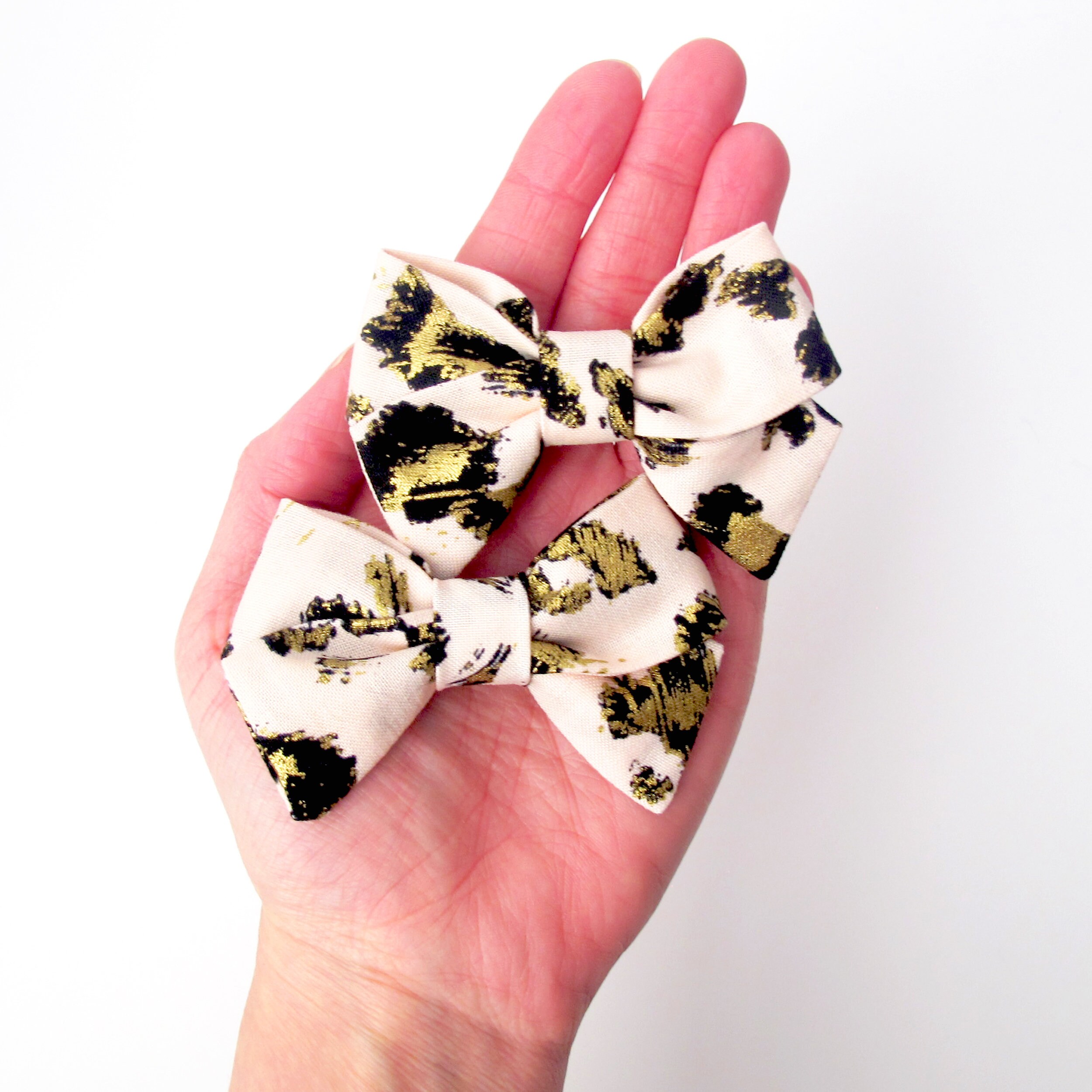 Pink Leopard Hair Bow Animal Print Bow Toddler Girl Hair | Etsy