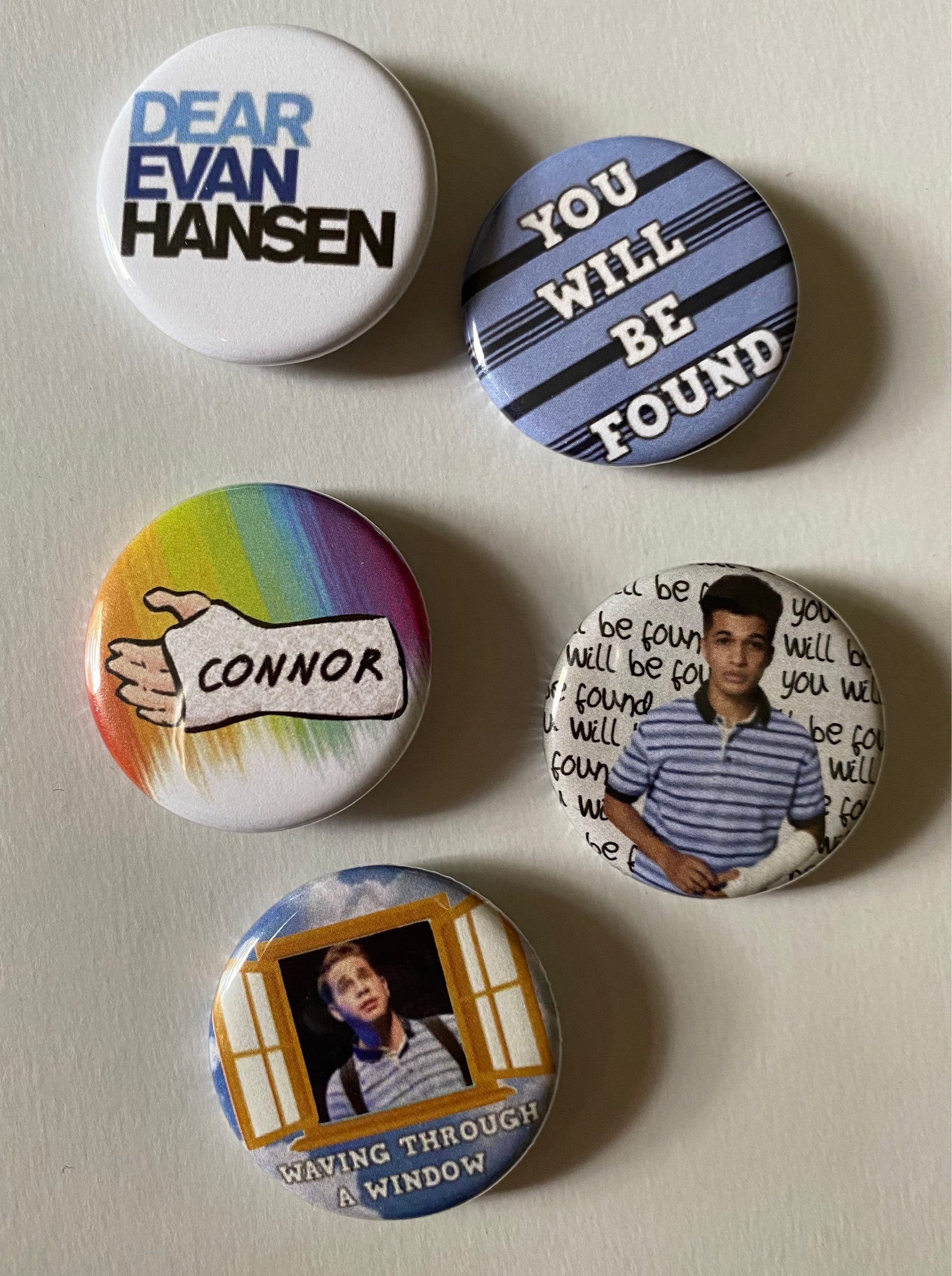 Dear Evan Hansen Pins set of 5 - Etsy