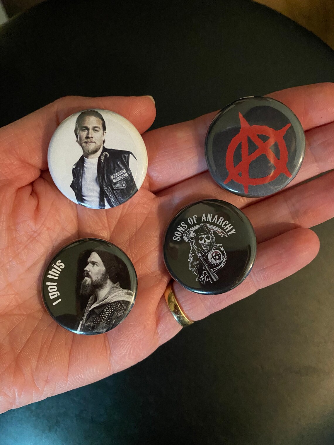 Sons of Anarchy Pins set of 4 | Etsy