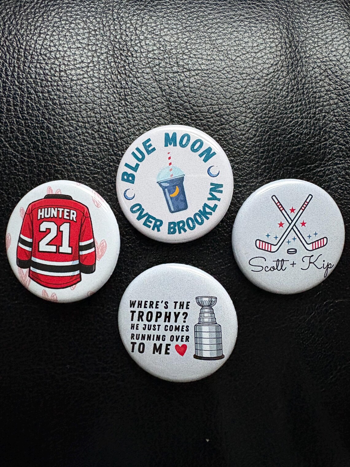 Scott and Kip Pins (set of 4) - Etsy