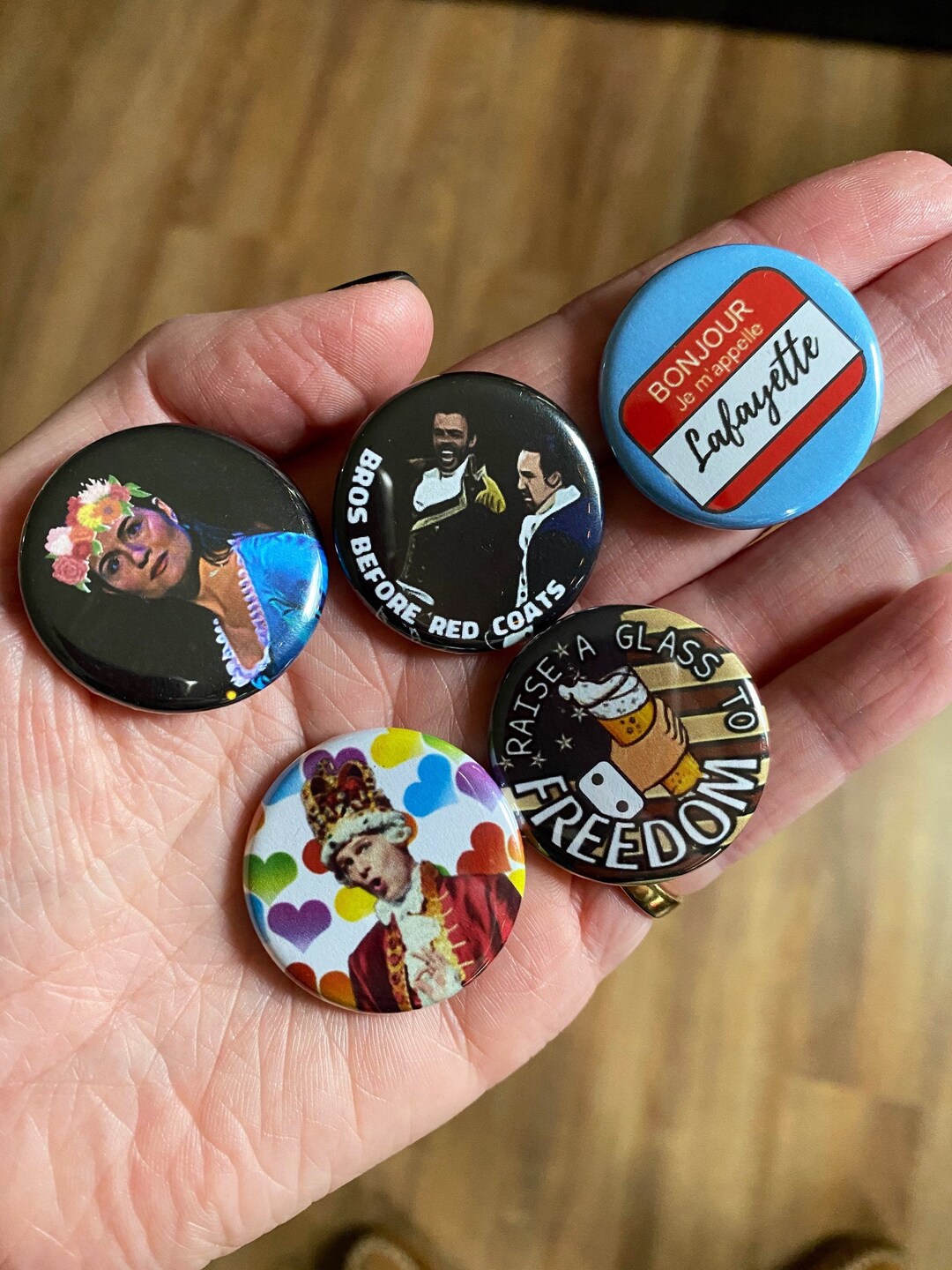 Hamilton Pins (set of 5) - Etsy