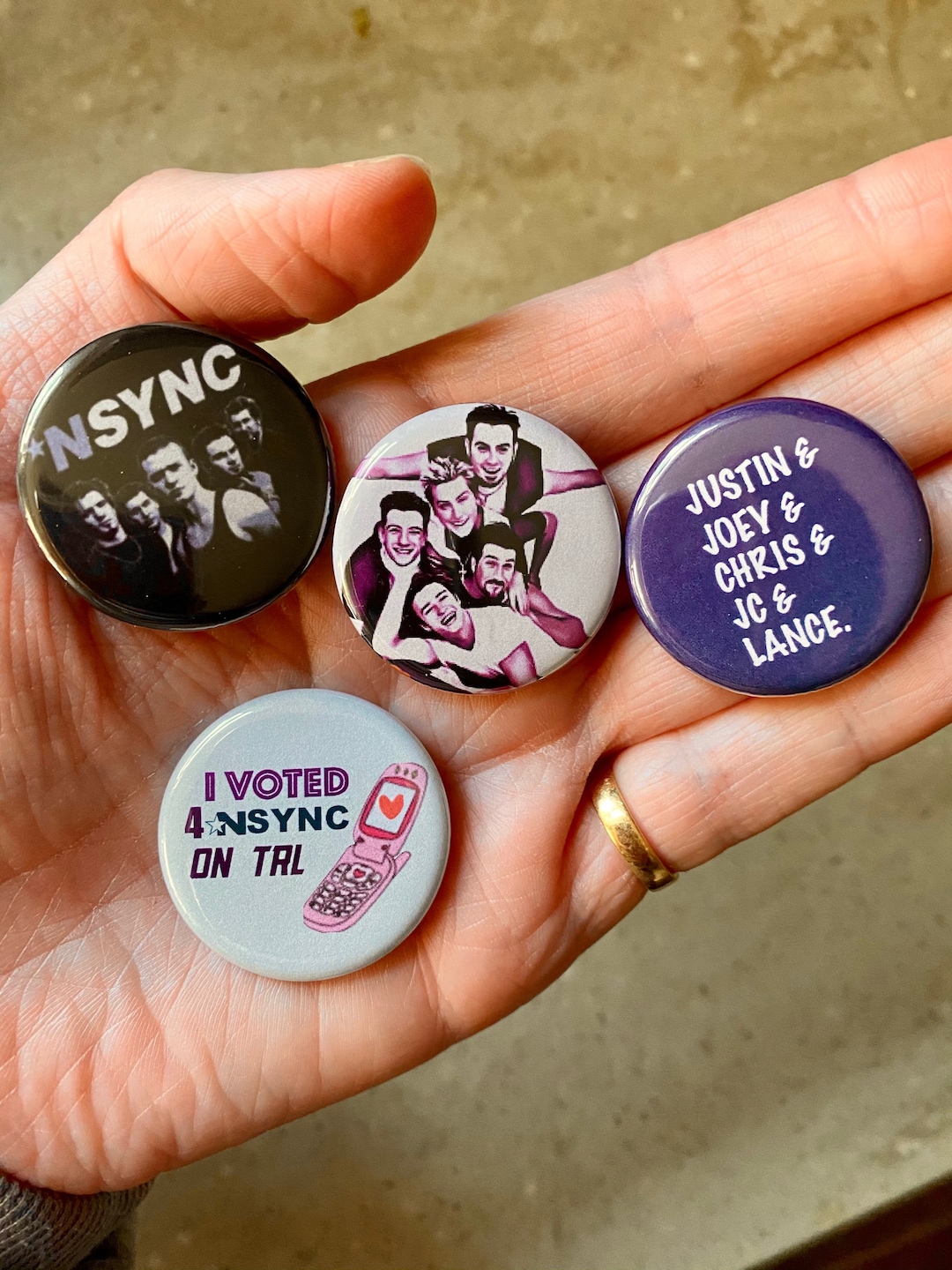 NSYNC Pins (set of 4) - Etsy