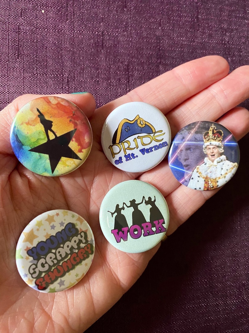 Hamilton Pins set of 5 - Etsy