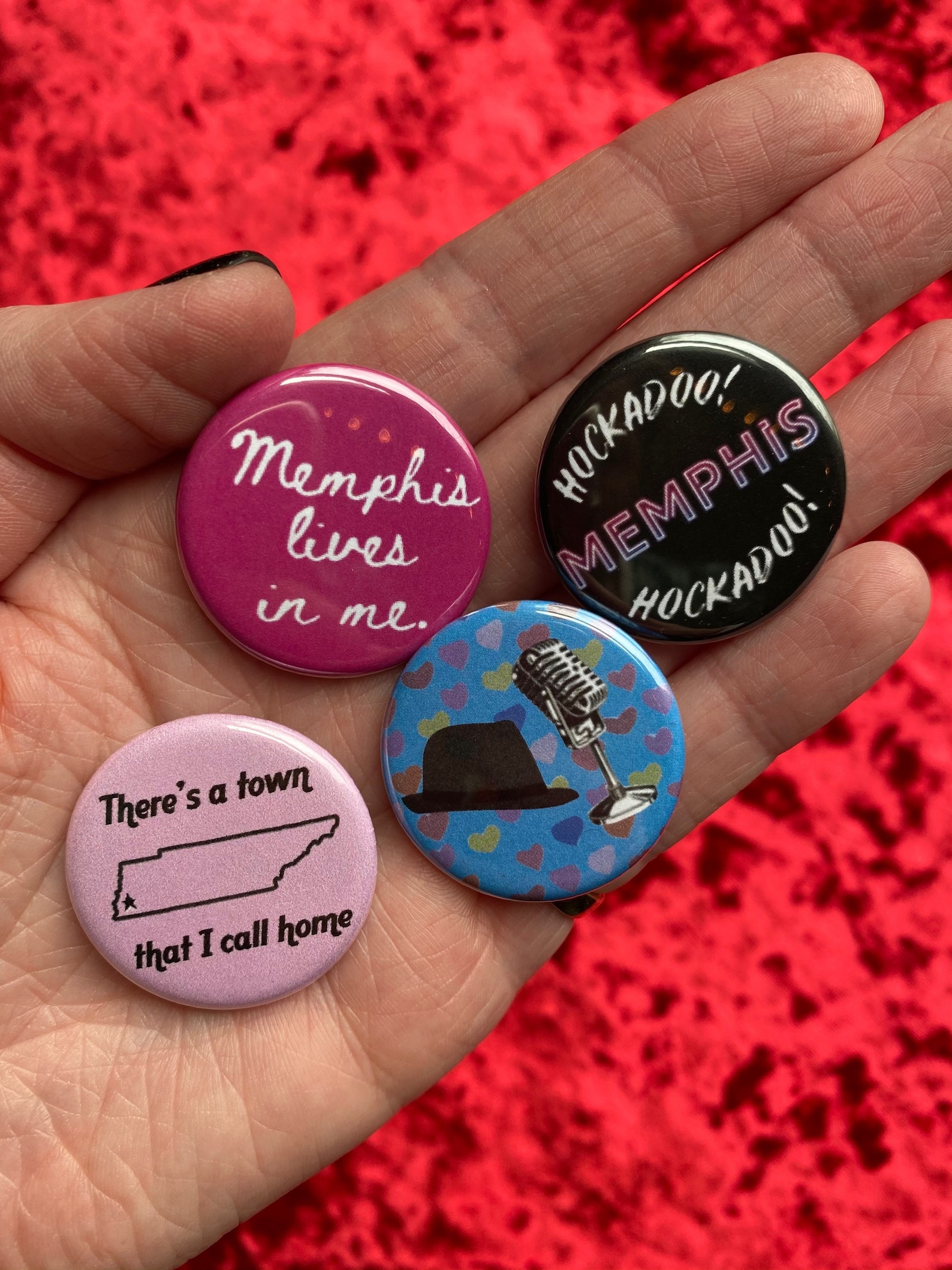 Memphis the Musical Pins set of 4 - Etsy