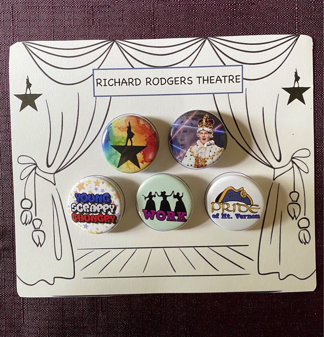 Hamilton Pins (set of 5) - Etsy