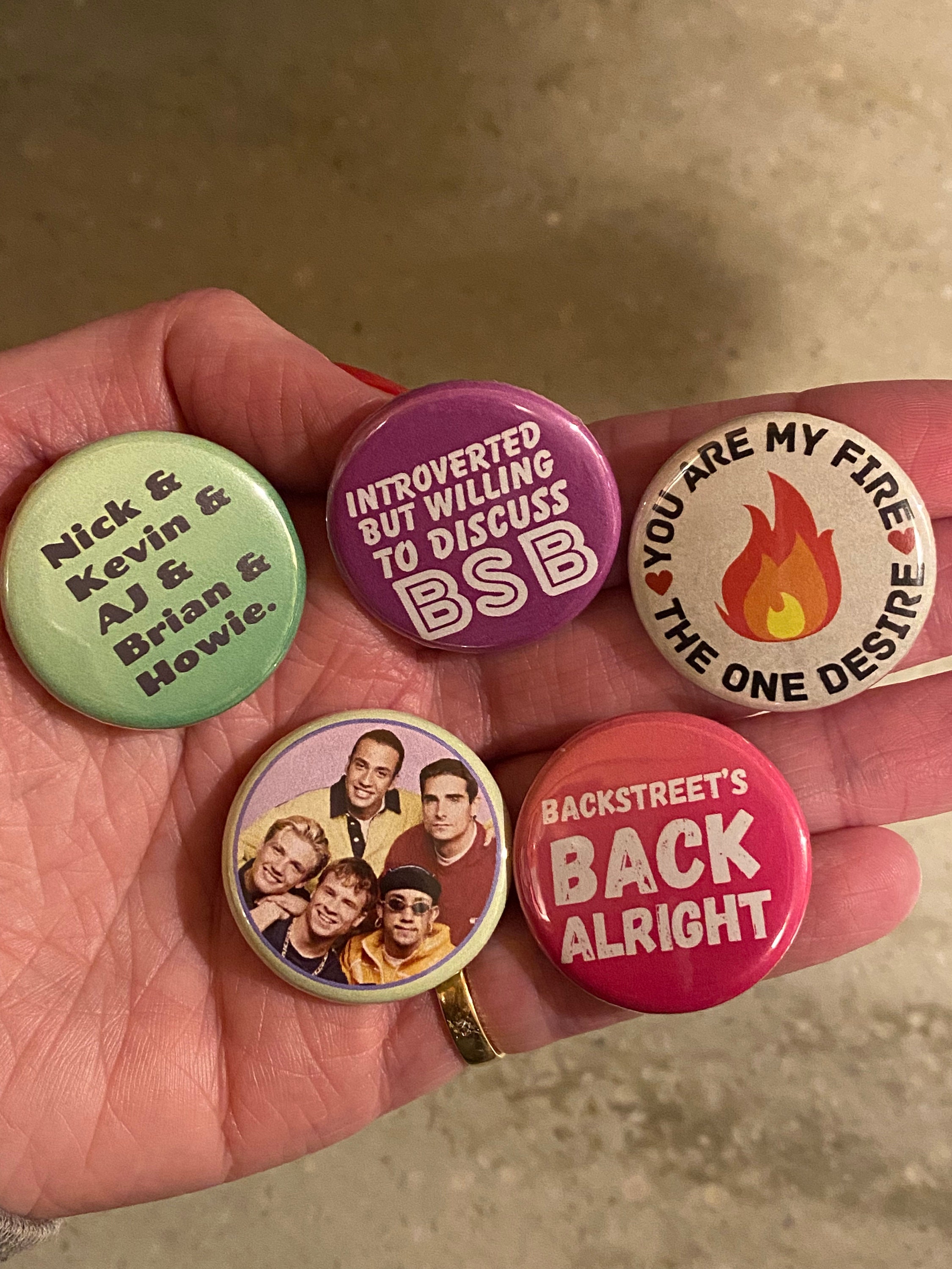 Backstreet Boys Pins set of 5 - Etsy