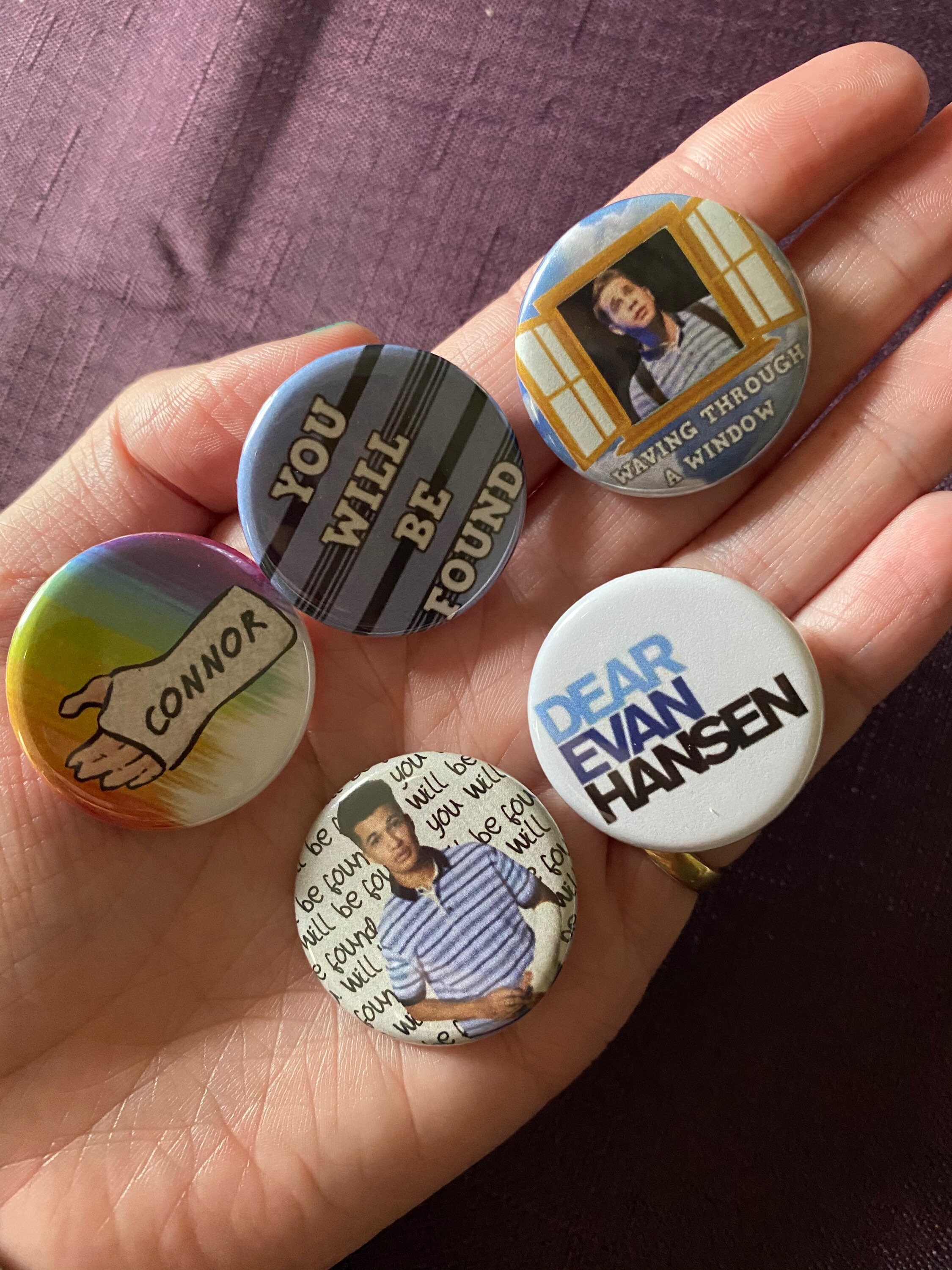 Dear Evan Hansen Pins set of 5 - Etsy