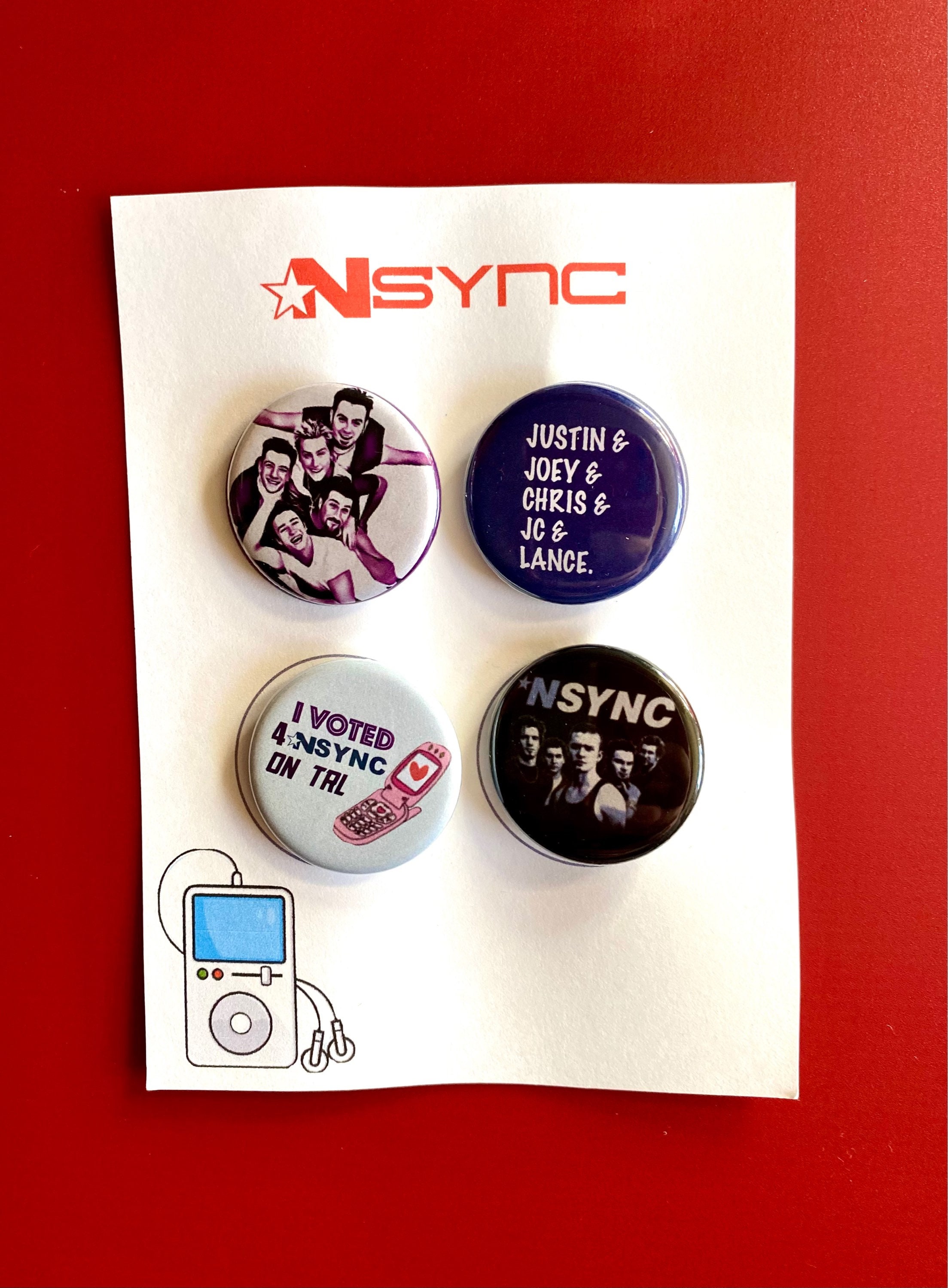 NSYNC Pins set of 4 | Etsy