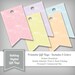 3x5 Gift Tags - INSTANT DOWNLOAD - .PDF Files - 5 Pastel Colors ...
