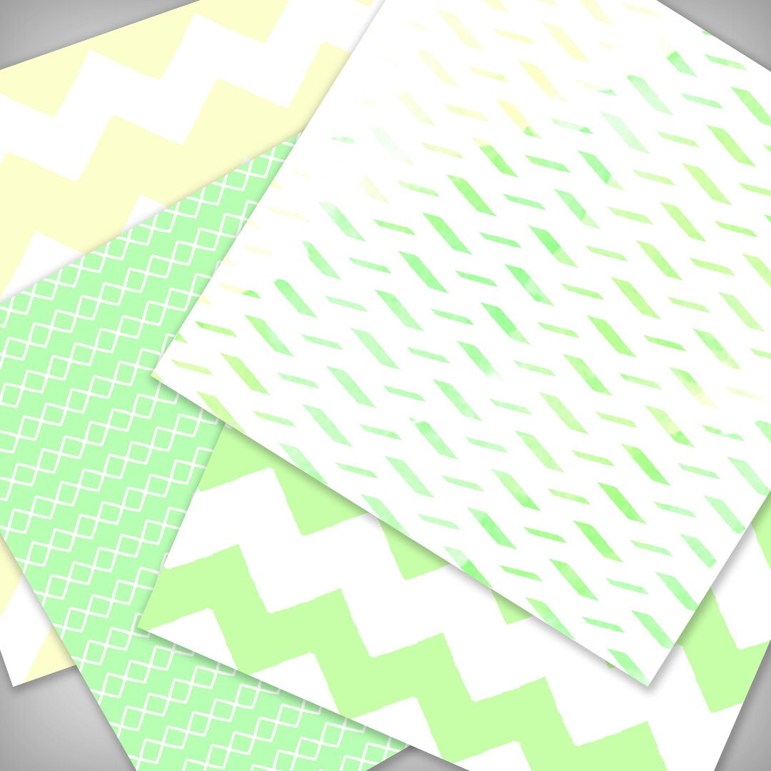 Lemon Lime Digital Paper Pack - INSTANT DOWNLOAD - 12x12 - High ...