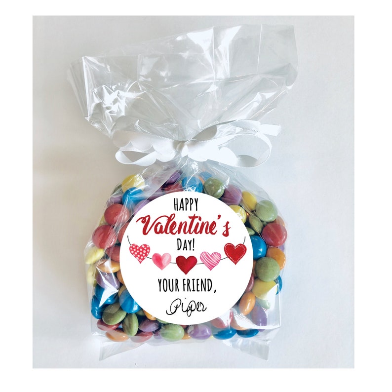 Printable Valentine Sticker Label | Cookie Tag | Favor Tag | Digital ...