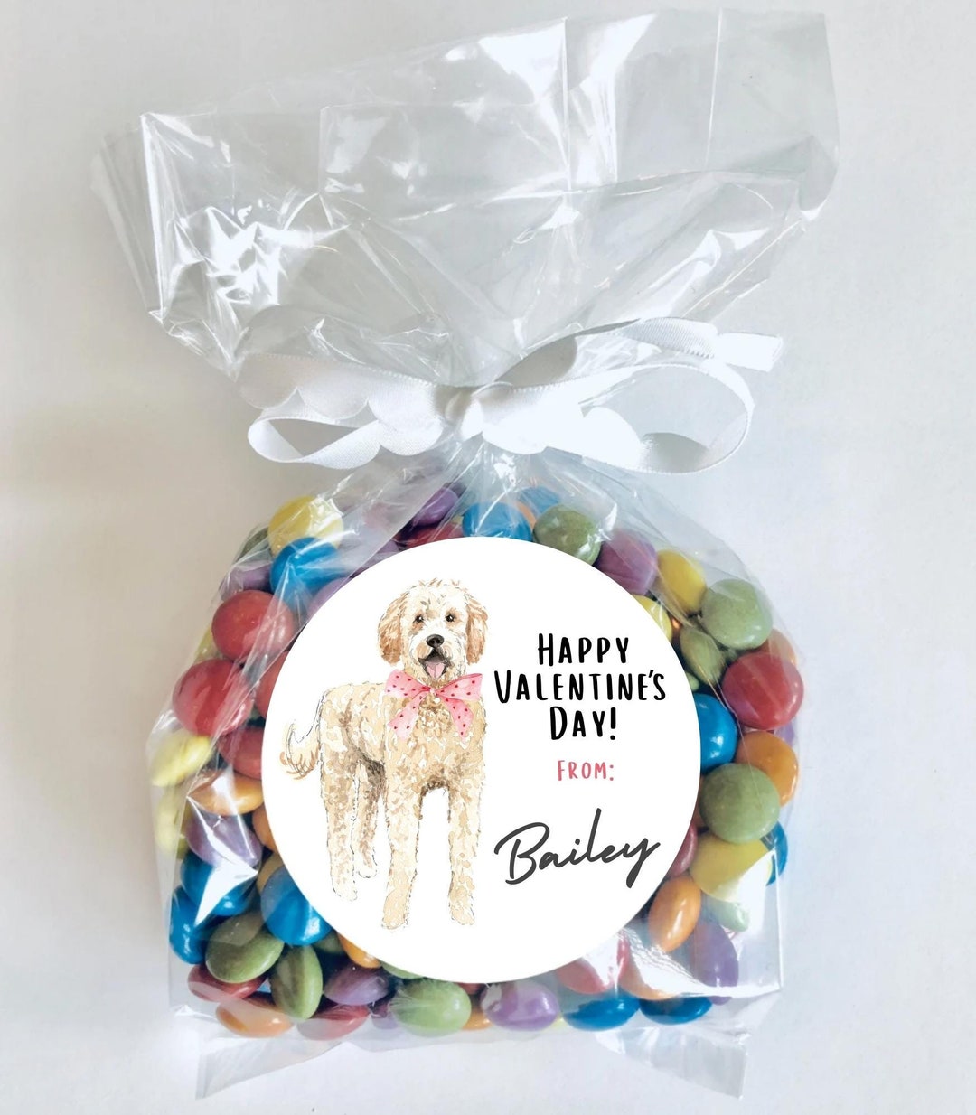 Printable Valentine From Doodle Sticker Label | Cookie Tag | Favor ...