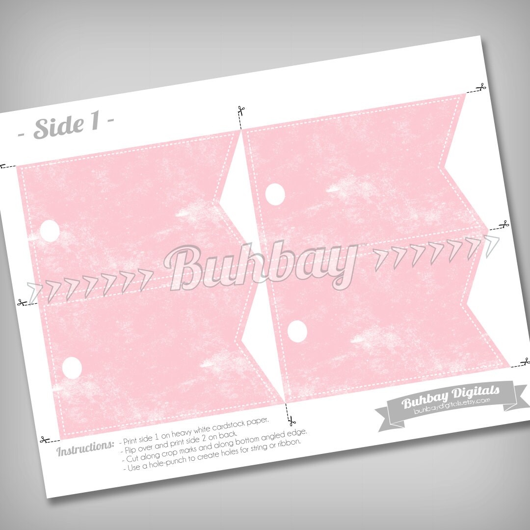 3x5 Gift Tags - INSTANT DOWNLOAD - .PDF Files - 5 Pastel Colors ...