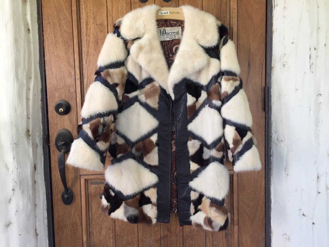 Extraordinary Mink Panel Coat / Glamour Coat by Wincrest Size Small ...