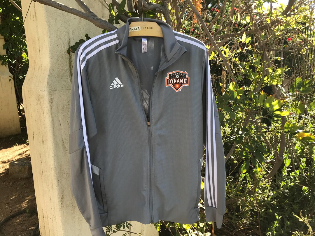 ADIDAS Houston Dynamo Track Jacket Size Medium Zip Front Reflector ...