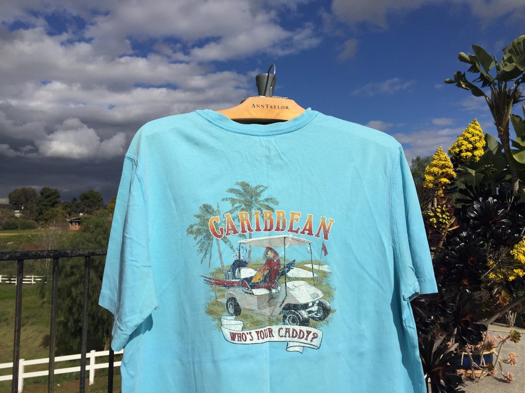 BAHAMA GOLF T SHIRT Great Graphics Size Medium 100% Cotton "who's Your ...