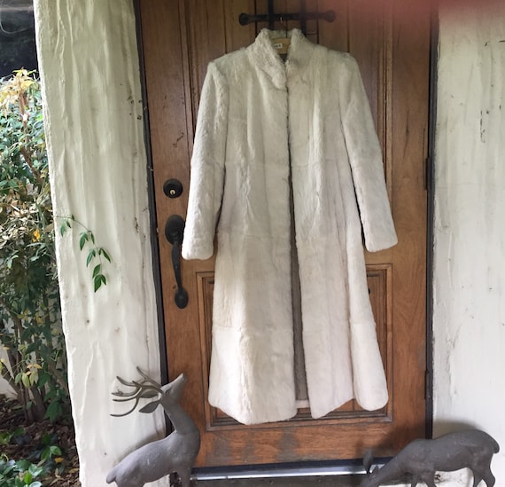 Reversible Princess Coat in White Rabbit Snow Drift H… - Gem