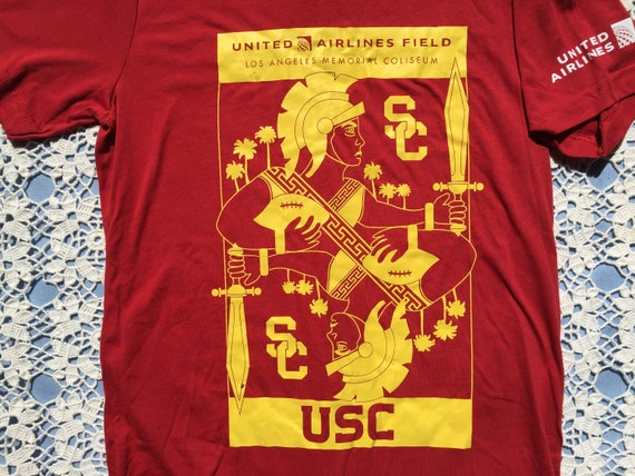 USC TROJAN LA Memorial Coliseum T Shirt Size Small 100% - Etsy