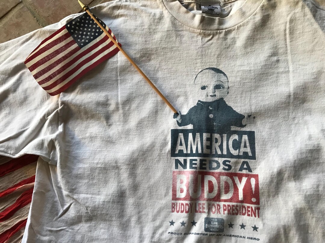 Buddy Lee for President 1980s LEE DUNGAREES T SHIRT Size Extra Large ...