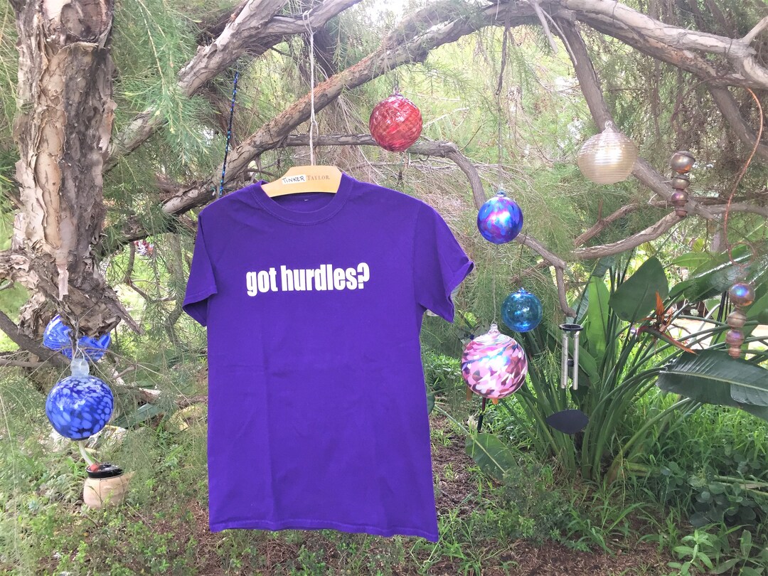 Purple Track and Field T Shirt got Hurdles Logo - Etsy