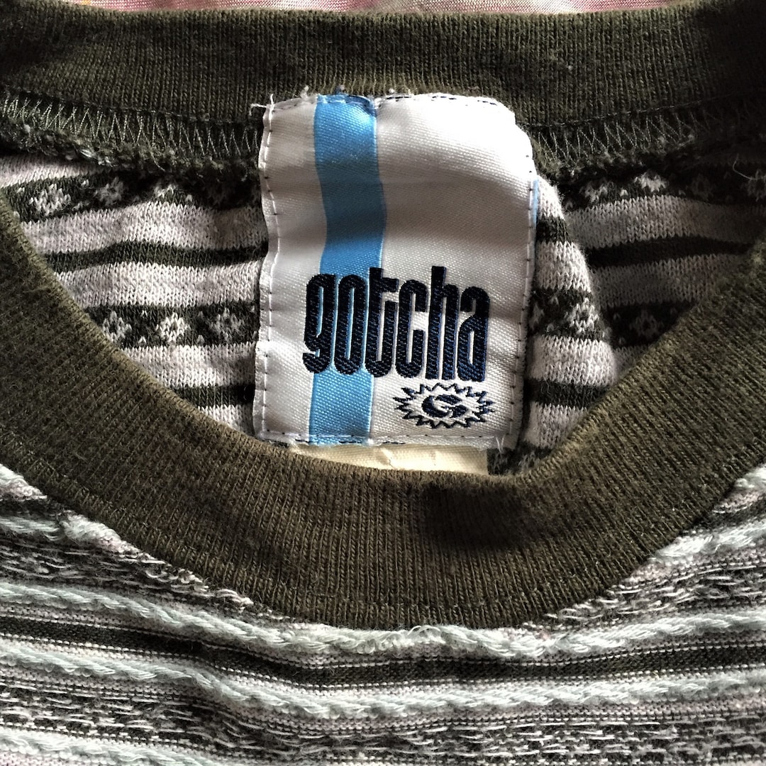 GOTCHA Collectible Original 1980s T Shirt in a Woven Cotton Dimensional ...