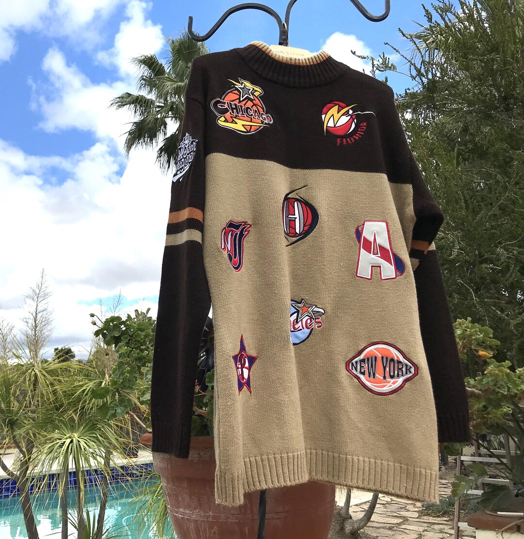 NBA Sweater With Team Embroidery Throughout All Star Players by Dick ...