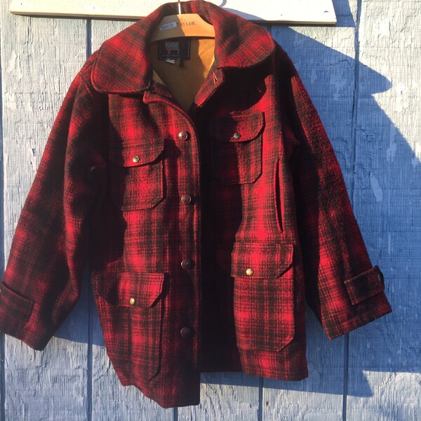 Woolrich Buffalo Plaid Coat - Etsy