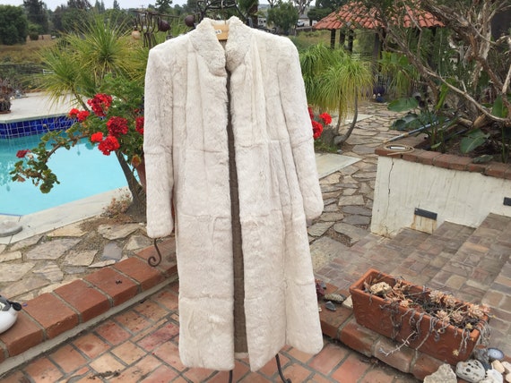 Reversible Princess Coat in White Rabbit Snow Drift H… - Gem