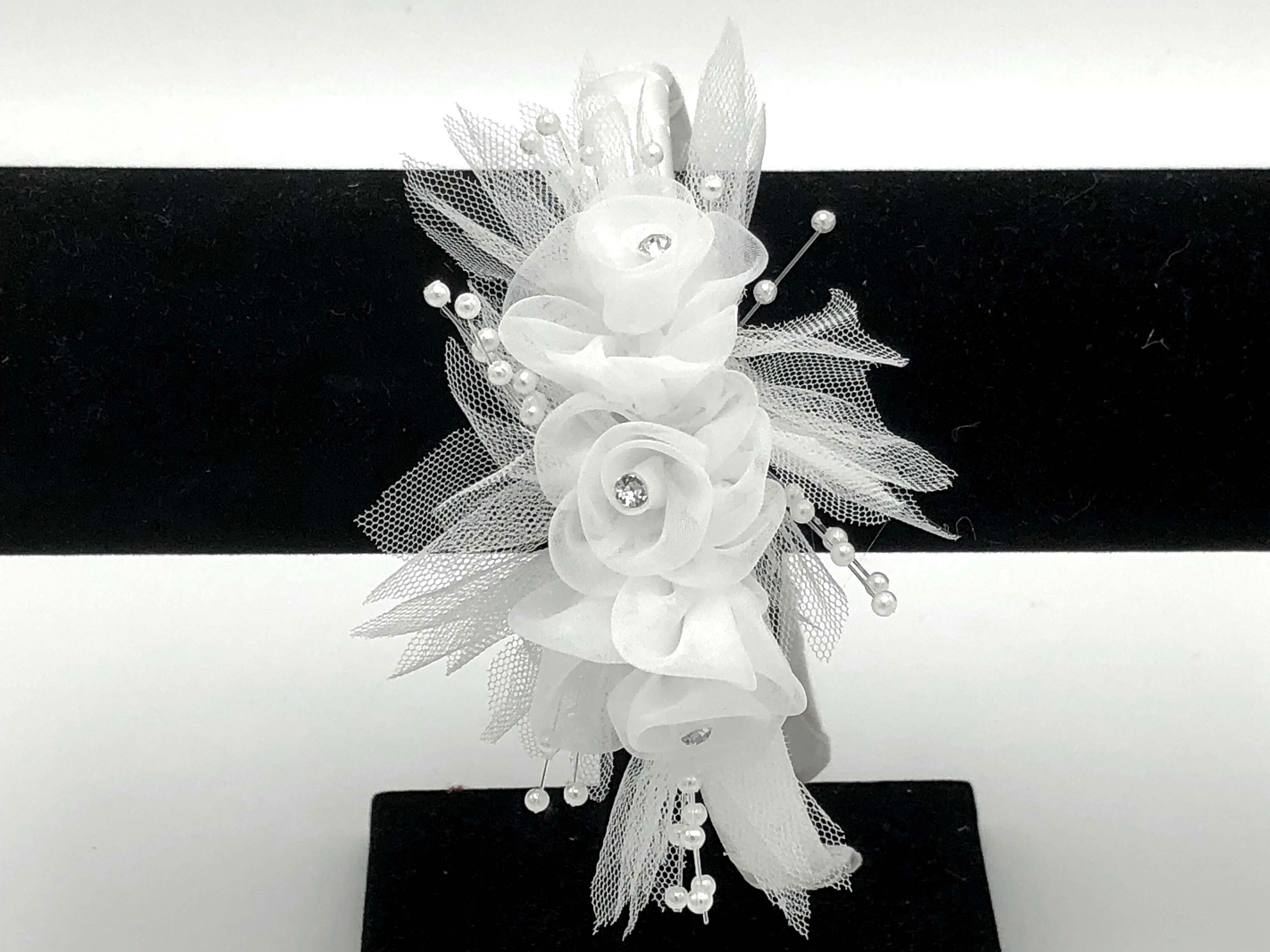 White Bridal Silk Headband First Holy Communion Headband | Etsy