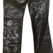 Matisse-inspired Hand-painted Vintage Leather Pants - Unique Artistic ...