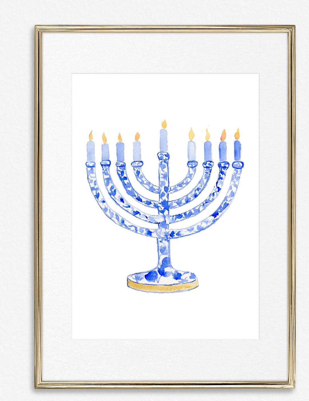 Instant Download Art | Hanukkah Menorah Print | Digital Download ...