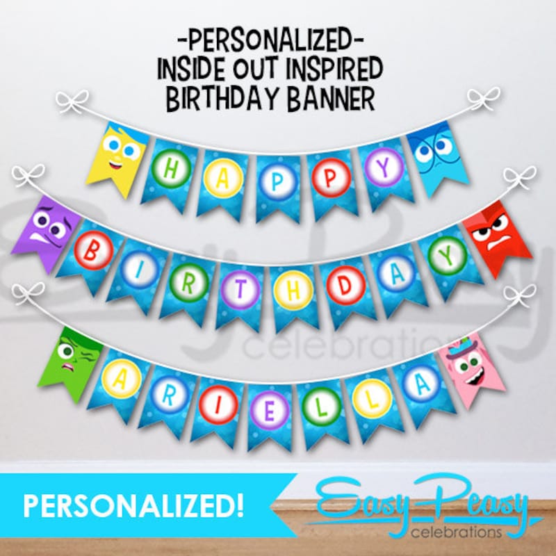 Inside Out Banner - Etsy