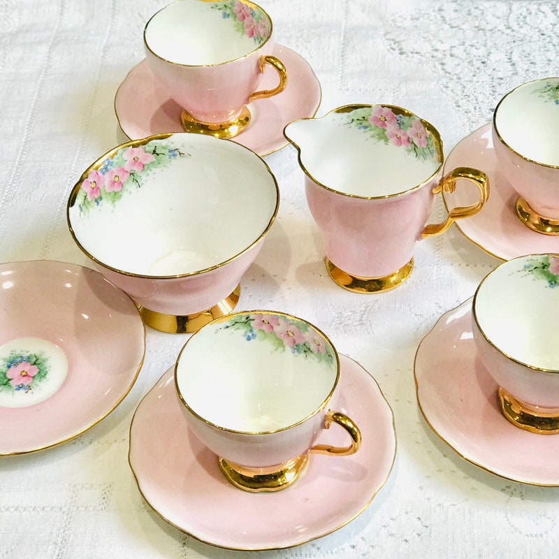 Pink Tea Set - Etsy