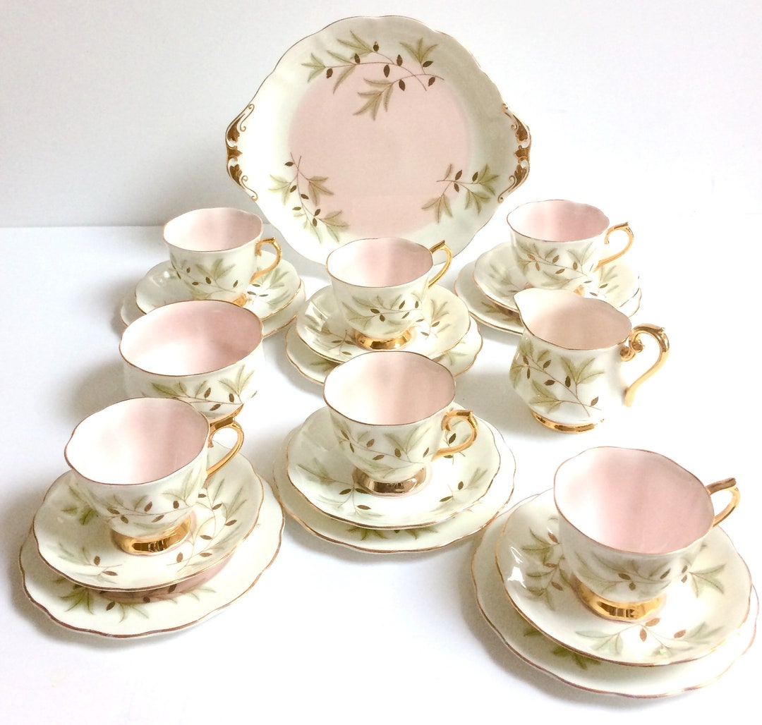 Royal Albert China Pink Vintage Tea Set Braemar Pattern - Etsy