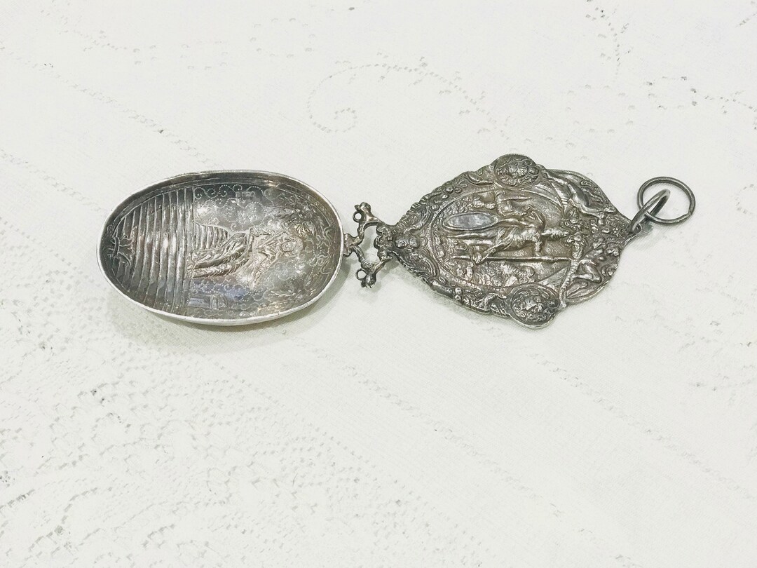 Antique Dutch Silver Marriage Spoon: London Import Hallmark, 1891 - Etsy