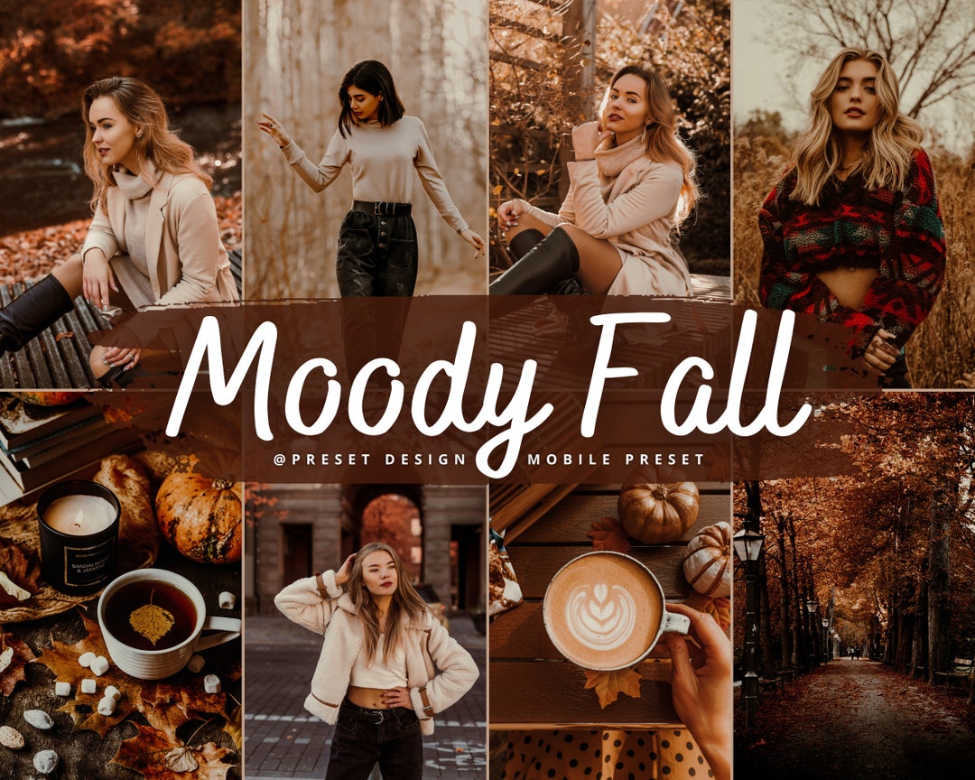 12 Mobile Lightroom Presets, Moody Fall Lightroom Presets for Mobile ...