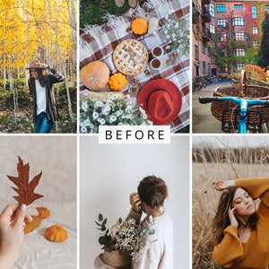 10 AUTUMN Lightroom Presets Moody Presets, Instagram Filter, Warm Fall ...