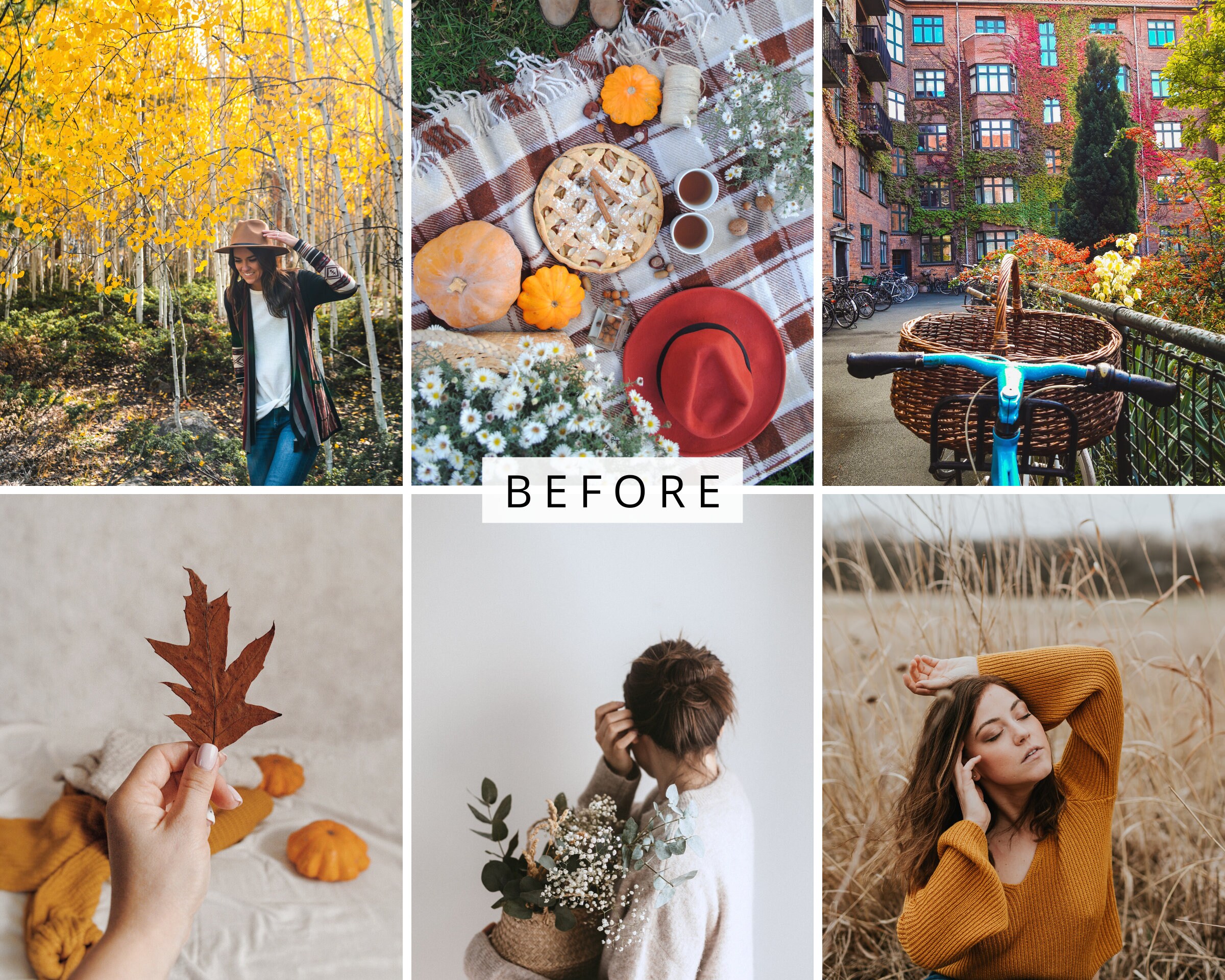10 AUTUMN Lightroom Presets Moody Presets Instagram Filter | Etsy