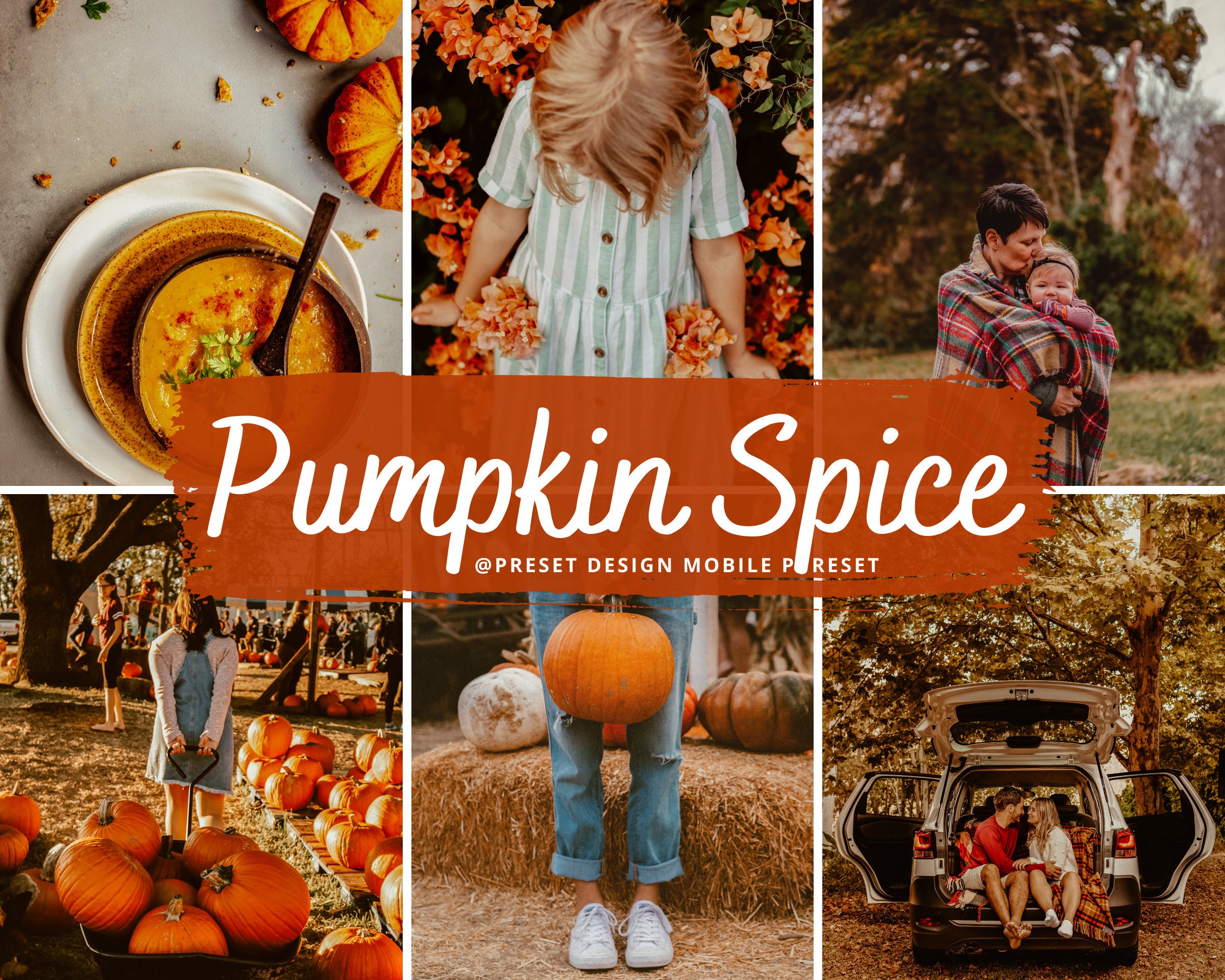 Craft Supplies & Tools Visual Arts Orange Autumn Colors Preset Fall ...