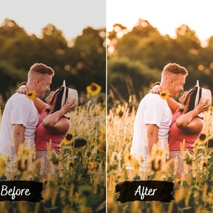 10 Sunny Spring Mobile Lightroom Preset, Sunny Day Photo Editing Filter ...