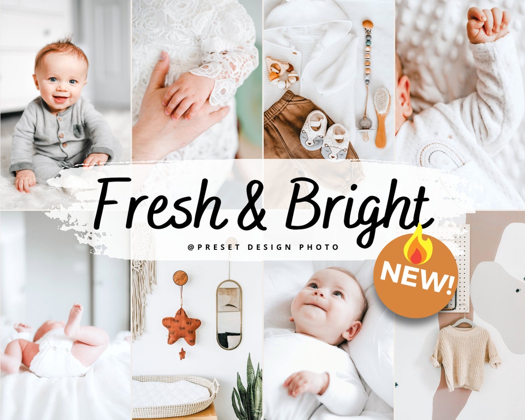 17 Fresh & Bright Lightroom Presets Newborn Presets Mommy Blogger ...