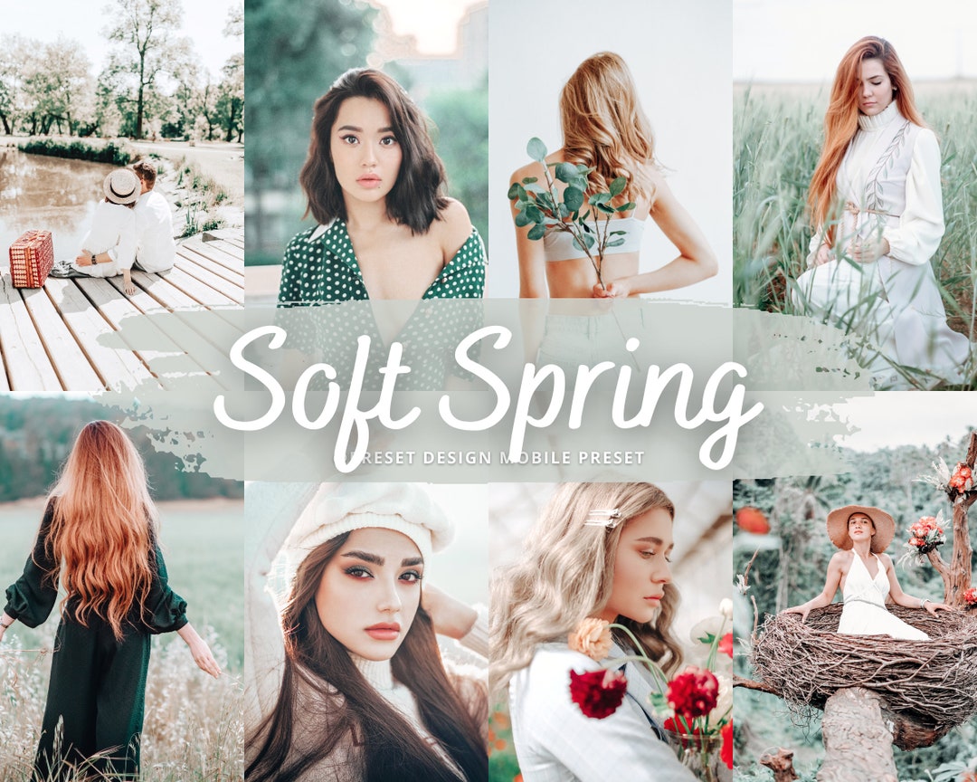 13 SOFT SPRING Lightroom Presets for Mobile and Desktop, Light Airy ...