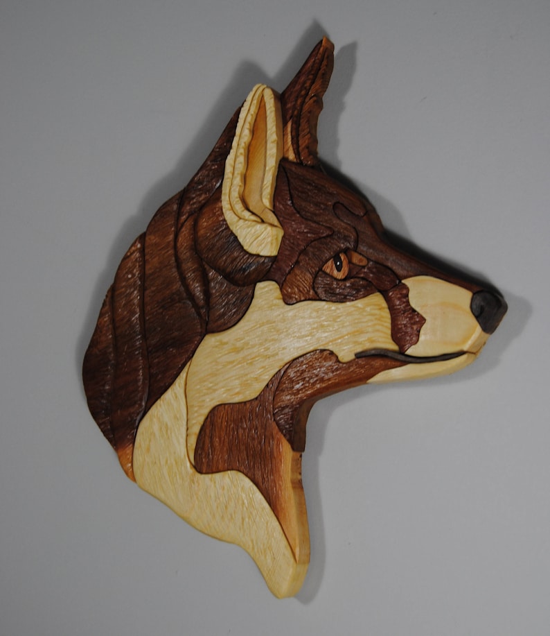 Fox Intarsia Wallhanging/fox Wood Sculpture/wildlife Art - Etsy